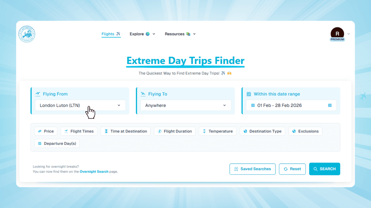 Extreme Day Trips | International Day Trips From the UK to Europe